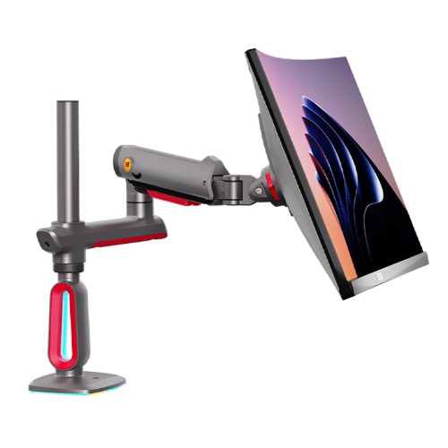 NB L70 RGB Gaming Ergonomic Monitor Arm - Matte Grey – 32"-60"