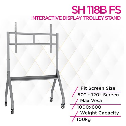 Skill Tech SH 118B FS Interactive Display Trolley Stand