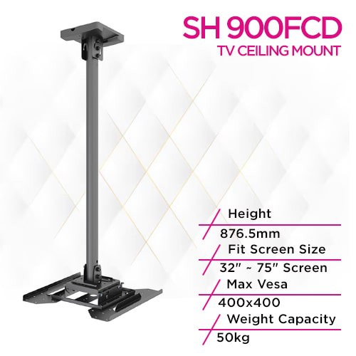Skill Tech SH 900FCD Heavy-Duty Face Down TV Ceiling Mount