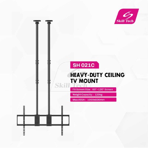 Skill Tech SH 021C Heavy-Duty Ceiling TV Mount