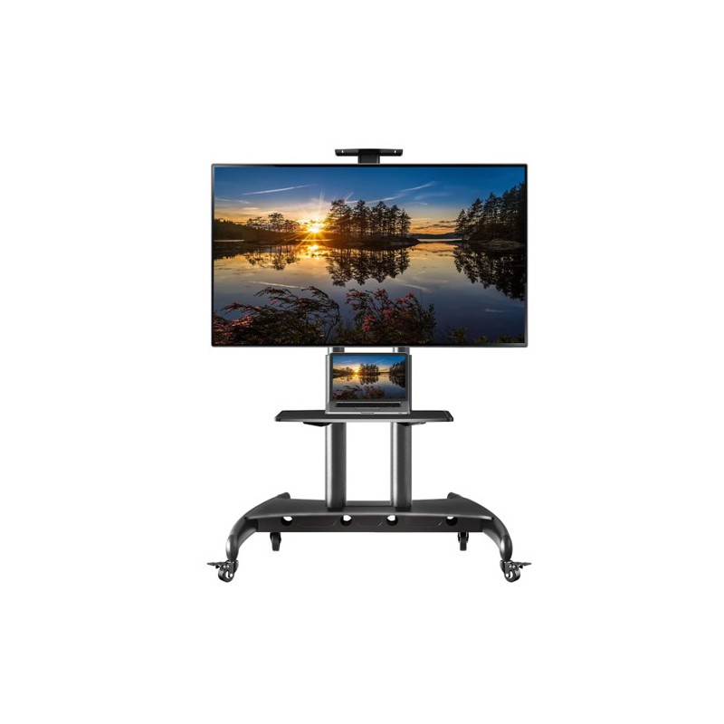 North Bayou NB AVA 1800-70-1P Height Adjustable TV Trolley Stand